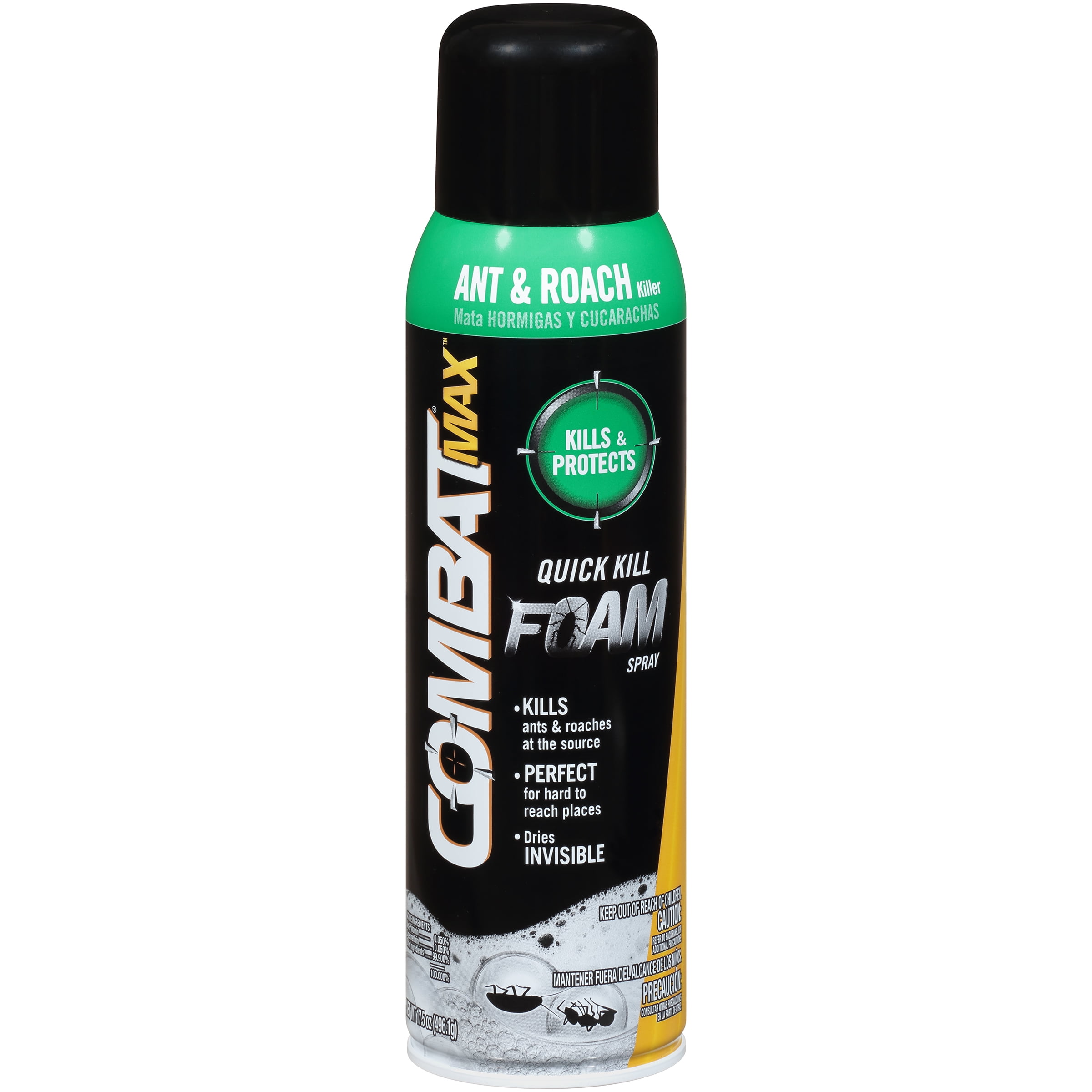 Combat Max Ant and Roach Killer, Quick Kill Foam Spray, 17.5 oz ...
