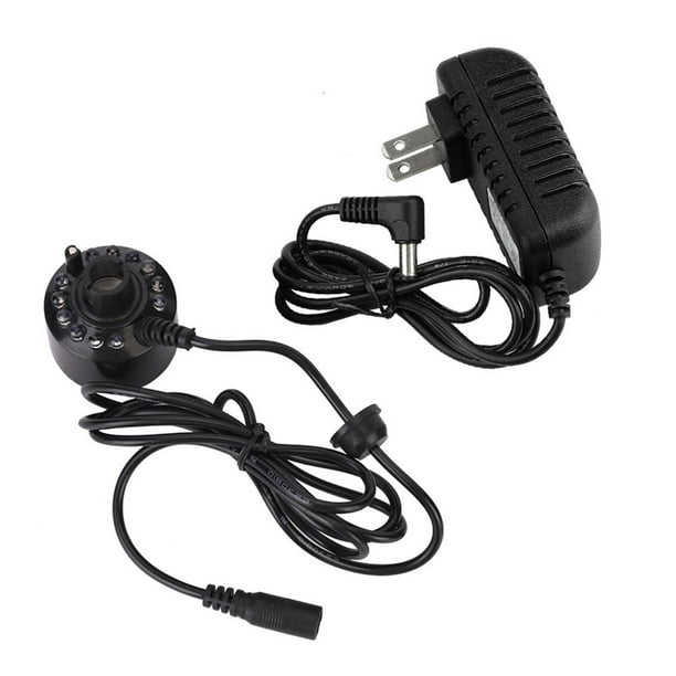 Ultrasonic Mist Maker,Black Aquarium 12 LED Fish Tank Ultrasonic ...