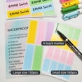 Assorted Colors Waterproof Removable Labels - 310pcs With Pen Adhesive ...