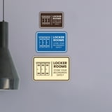 Signs ByLITA Classic Framed Locker Rooms Store Your Belongings Safely ...