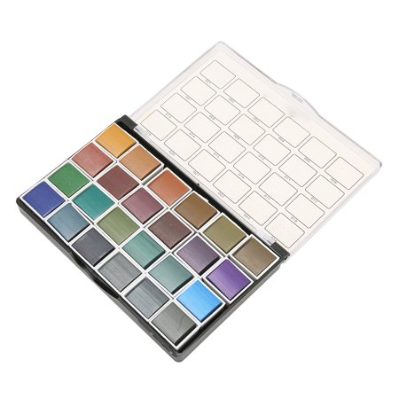 Watercolor Paint Set, Pearlescent Effect 24 Colors Watercolor Paint Set ...
