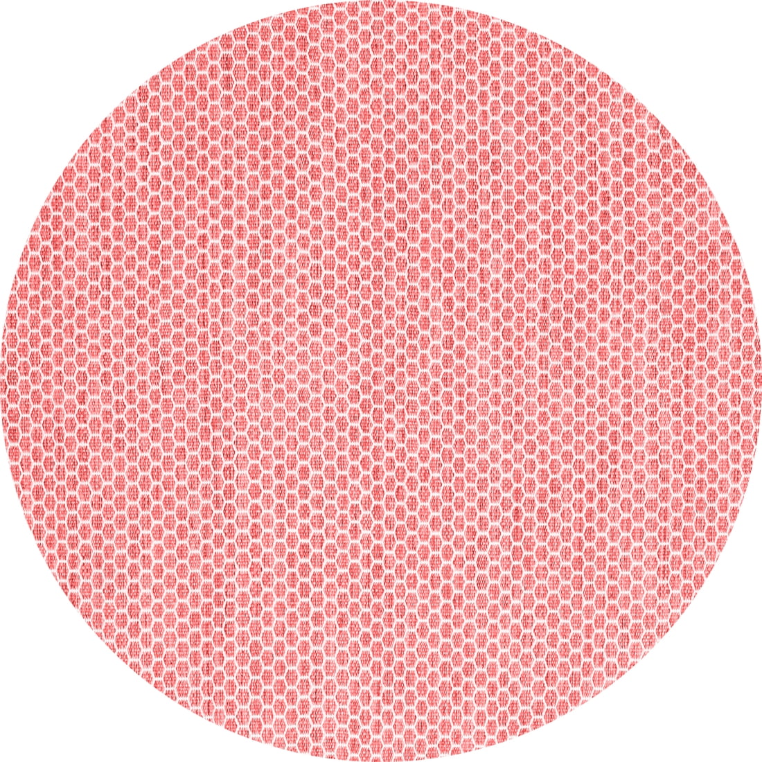 Ahgly Company Indoor Round Solid Red Modern Area Rugs, 6' Round ...