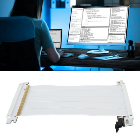 PCIE 4.0 16x Flexible Cable, Graphics Card Extension Cable, High Speed ...