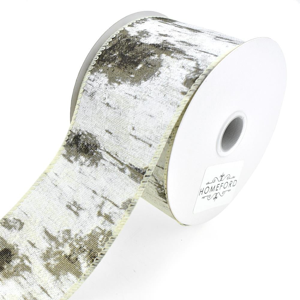 Birch Tree Canvas Wired Ribbon, 2-1/2-Inch, 10-Yard - Walmart.com