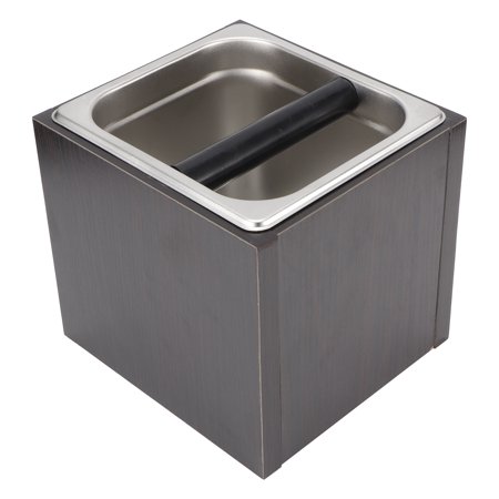 Coffee Ground Bin, Stainless Steel -Resistant Arc Corner Design Coffee ...