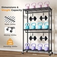 Bigleap 45" Rolling Garment Rack with Wheels, 360° Lockable Clothing ...