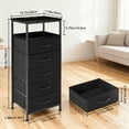 Smart Nightstand with LED Lights & Charging Station | Remote App ...