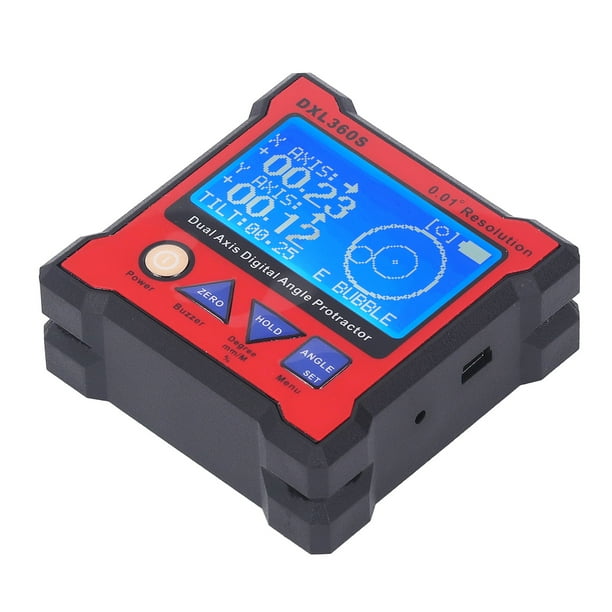 Digital Angle Finder, 2 Axes Sound Alarm Digital Angle Gauge High ...