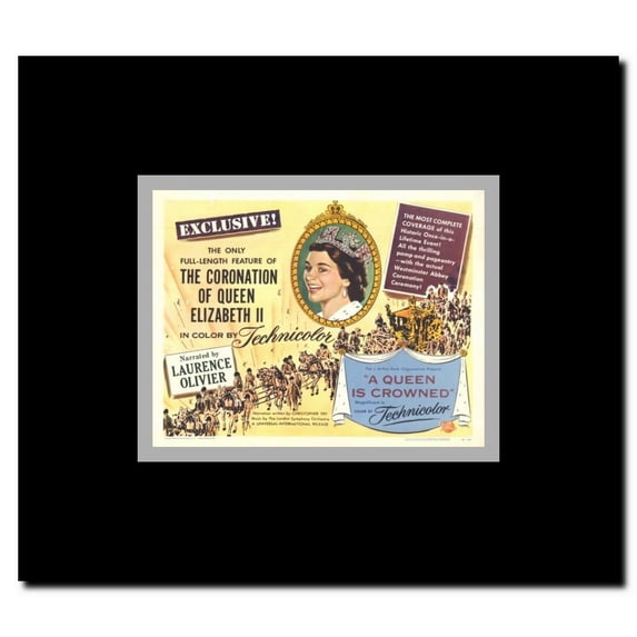 A Queen Is Crowned Framed Movie Poster - Walmart.com