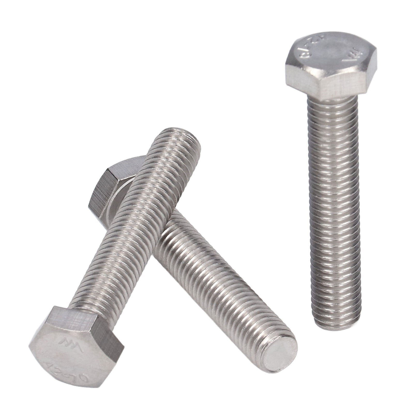 Pernos completamente roscados, 20 piezas Perno hexagonal Rosca gruesa ...