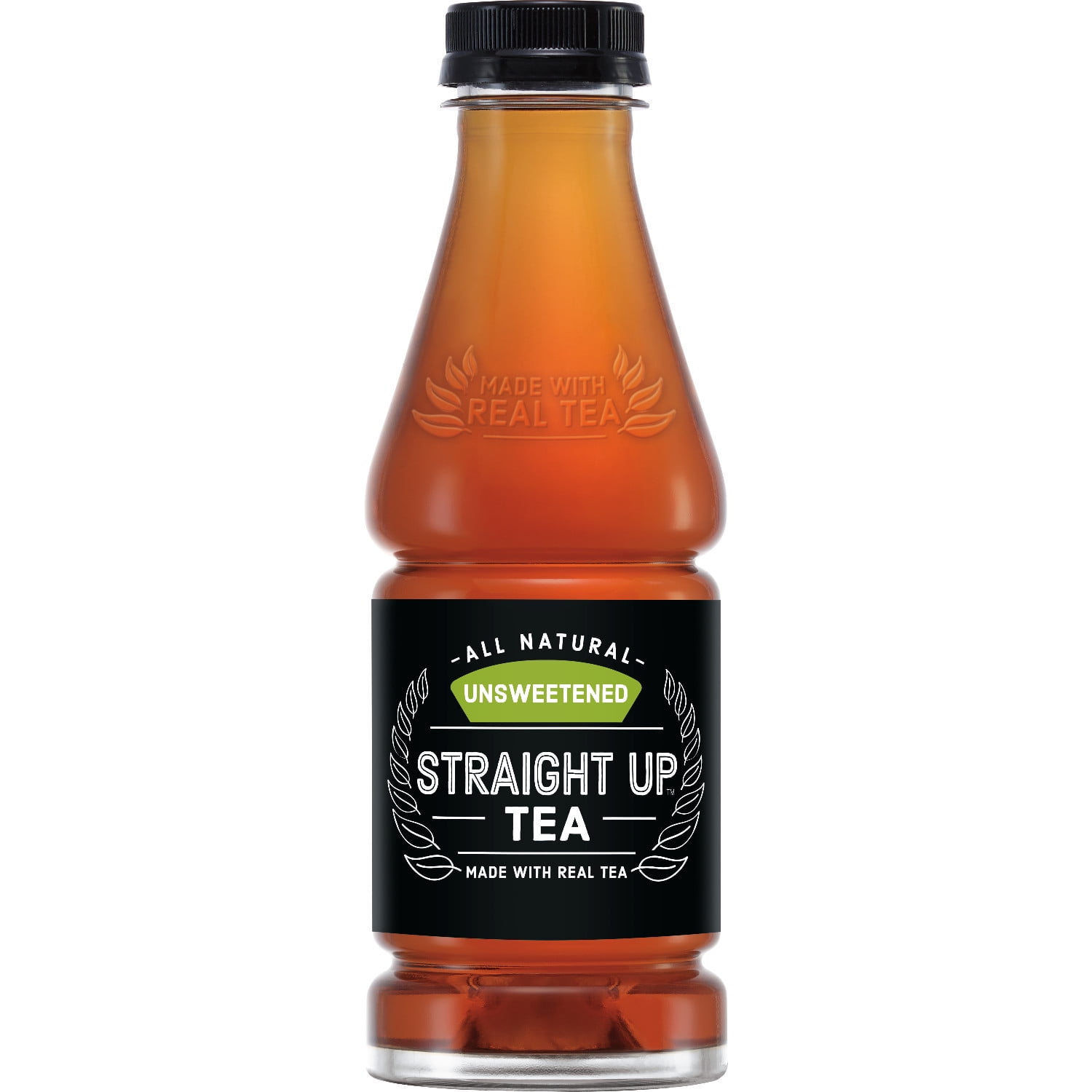 Straight Up Tea, Unsweetened Black Tea, 18.5 fl oz bottle - Walmart.com