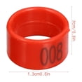 BESTYASH 100Pcs Red Poultry Leg Bands Chicken Foot Rings Reusable ...