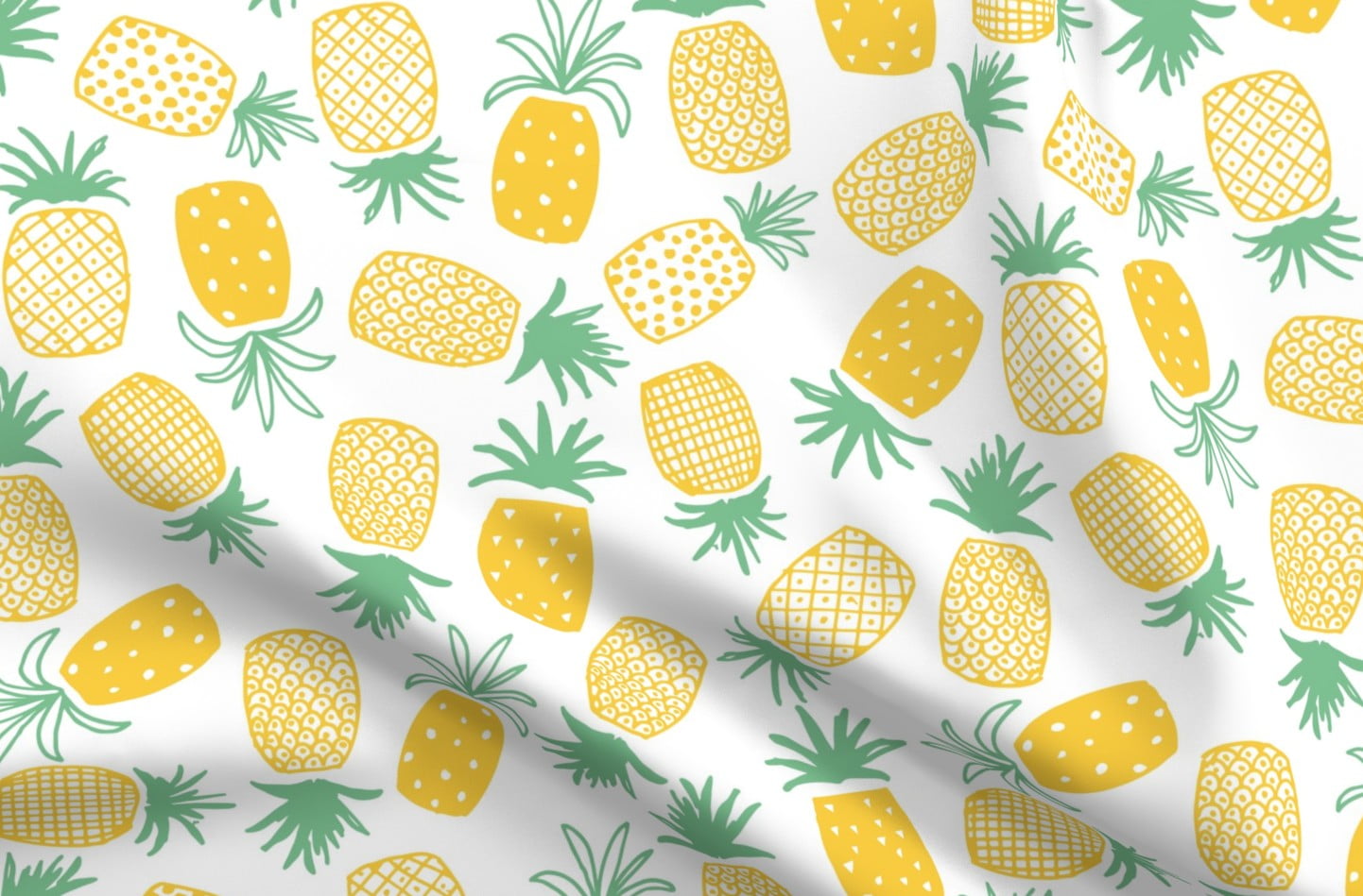 Pineapple Print Fabric