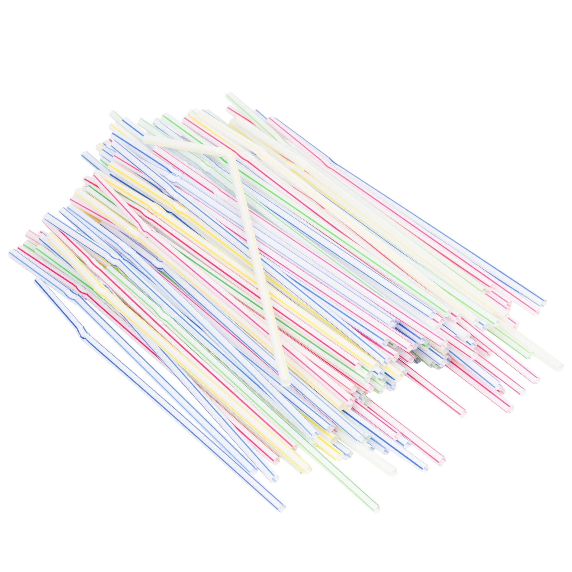 Chef Craft Select Plastic Flexible Straws, 8 inches in Length 150 Piece ...