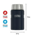 Thermos Stainless King Vacuum Insulated 24 OZ Food Jar with Folding ...