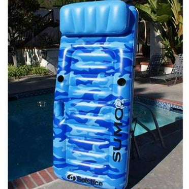 Solstice Vinyl Solo Easychair Convertible Style Pool Float, Blue ...