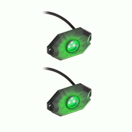 Metra DL-ROCKG IP67 Rated Single Color Universal LED Green Rock Lights ...