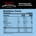 Campbell's Slow Kettle Style New England Clam Chowder, 15.5 oz. Tub ...