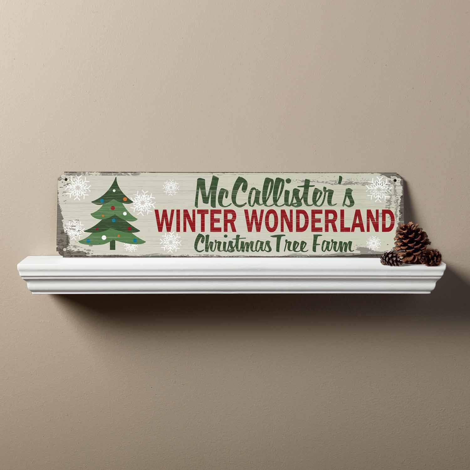 Personalized Winter Wonderland Sign - Walmart.com