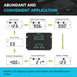 Renogy 20 amp Rover Elite MPPT Solar Charge Controller, 20A, With Lcd ...