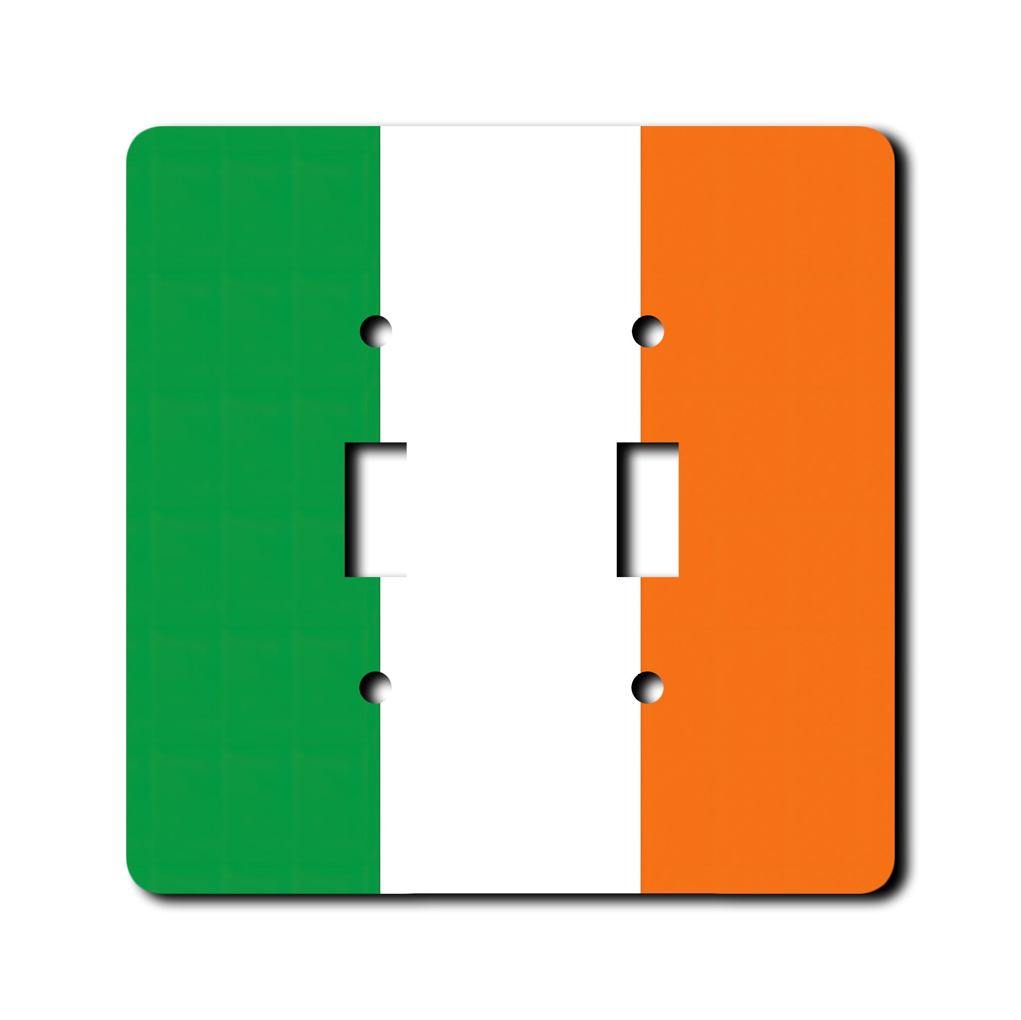 Off The Wall Plates - Irish Flag - Double Gang Light Switch - Walmart.com