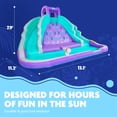 Sunny & Fun Inflatable Water Slide with Pool, Climbing Wall - Walmart.com