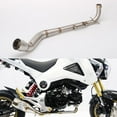 MSX Slip-on Motorcycle Muffler, Front & Middle Link Pipe System for ...