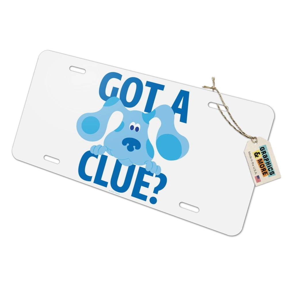 Blue's Clues Got a Clue Novelty Metal Vanity Tag License Plate ...