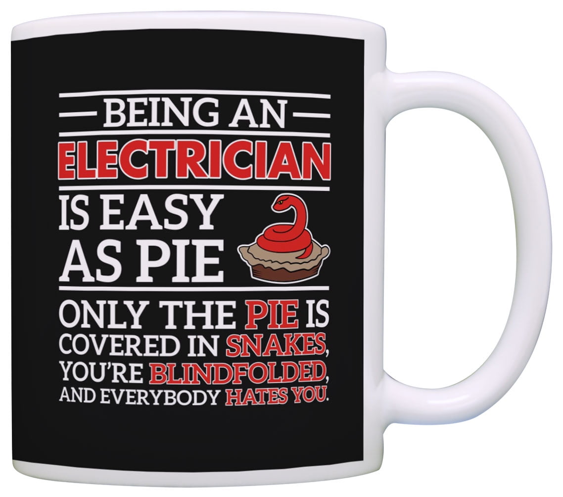 ThisWear Fathers Day Mugs Being an Electrician is Easy as Pie Dad Mug ...