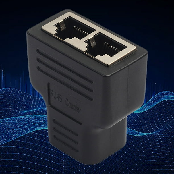 TB&W RJ45 Splitter Adapter 1 to 2 Dual Female Port CAT5/CAT 6 LAN ...