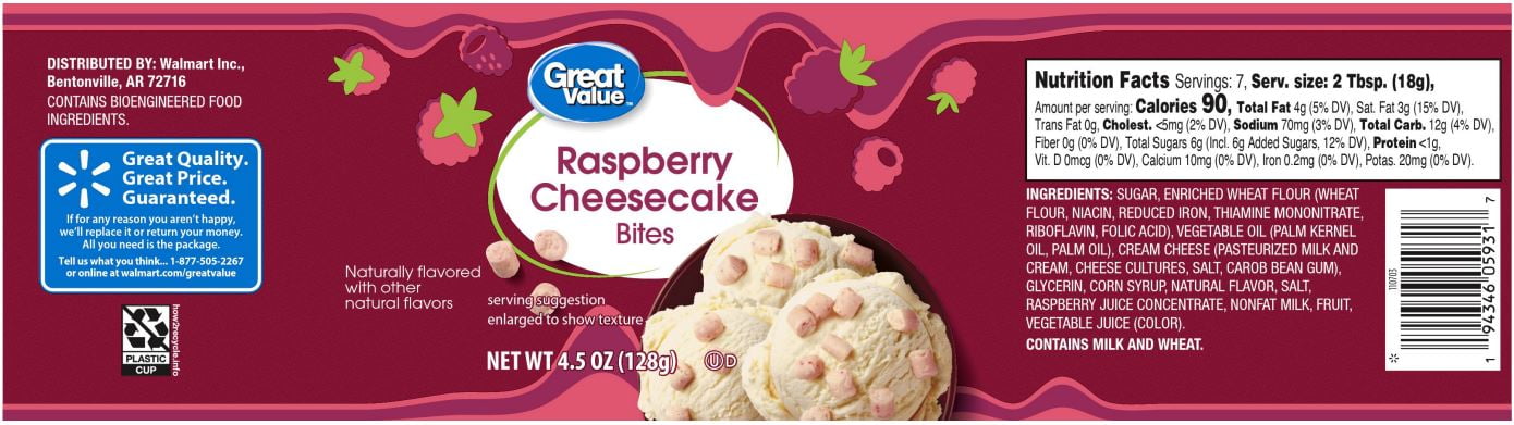 GV Raspberry Dough Ice Cream Topper 8x4.5 oz - Walmart.com