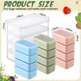 4 Set Snack Containers with 3 Removable Compartments Snack Box with ...