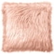 Mainstays Flokati Decorative Throw Pillow 16" x 16", Blush - Walmart.com