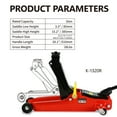 Seizeen 2 Ton Low Profile Car Jack Lift, Heavy-Duty Hydraulic Pump ...