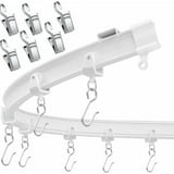 Curved Ceiling Curtain Track, 5Meter/16.4ft Flexible Bendable Mount ...