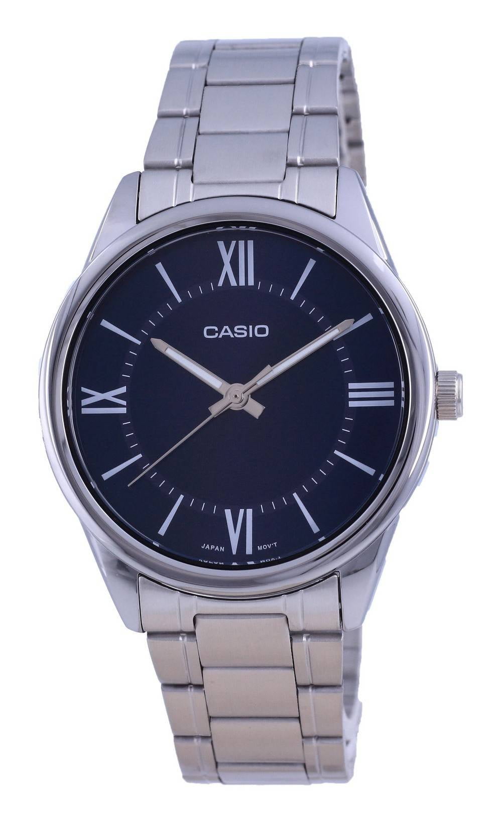 Casio Blue Dial Stainless Steel Analog Quartz MTP-V005D-2B5 MTPV005D-2 ...