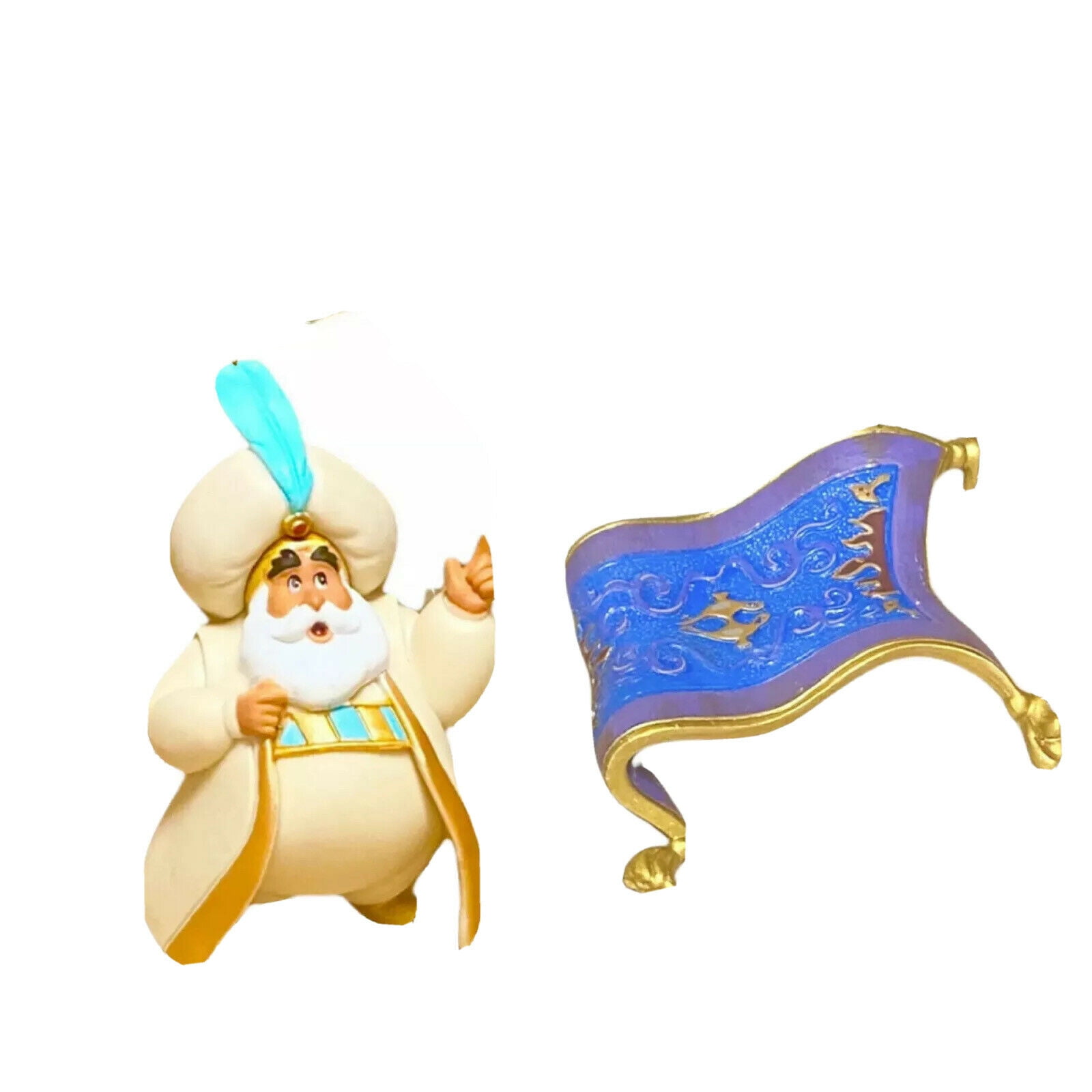 Sultan & Magic Carpet Cake Topper PVC Figure Aladdin Jasmine Figurine 3 ...
