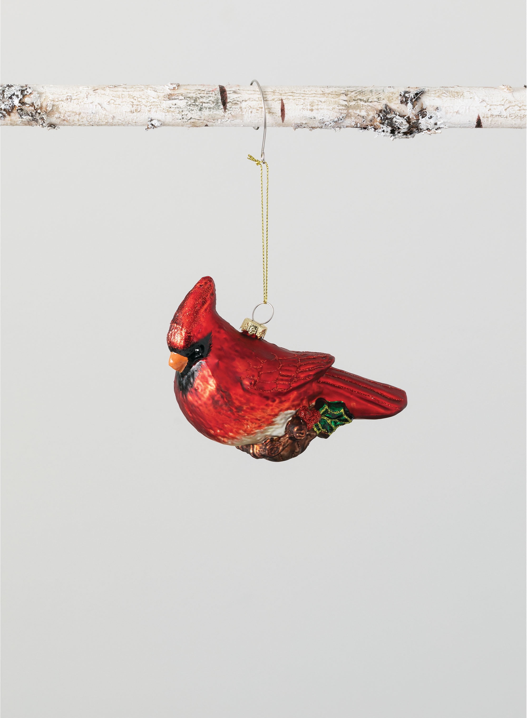 Sullivans Porcelain Cardinal-Topped Glass Bell Ornament - Walmart.com