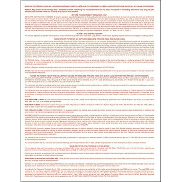 CMS 1500 Claim Forms - HCFA (Version 02/12) 2,500 SHEETS, APPROVED OMB ...