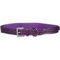 18mm Two Tier Faux Croc Collar Purple Large - Walmart.com