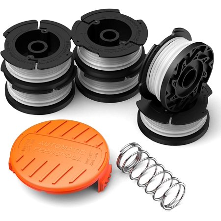 LZMY Weed Eater Spool for Black + Decker 6 + 1 Pack 30ft 0.065" Line ...