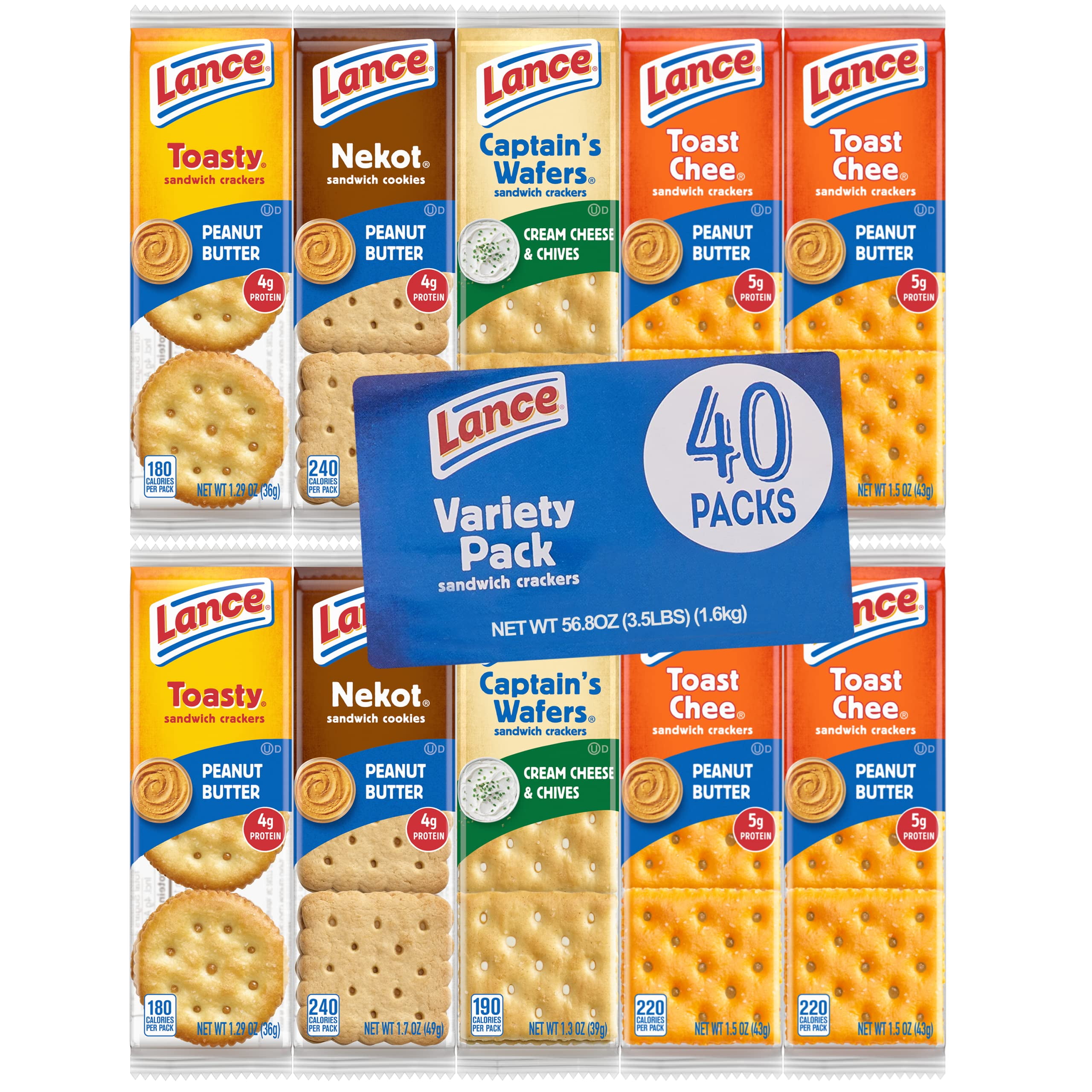 An Item of Lance Sandwich Crackers, Variety Pack (1.41 oz, 40 ct ...