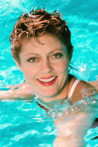 Susan Sarandon Striking colorful pin up wet hair swimming pool 24x36 ...