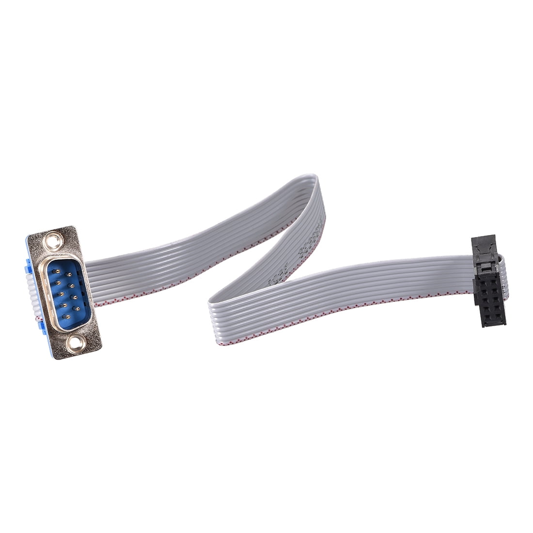 IDC Wire Flat Ribbon Cable DB9 Male to FC-10 Female Connector 20cm ...