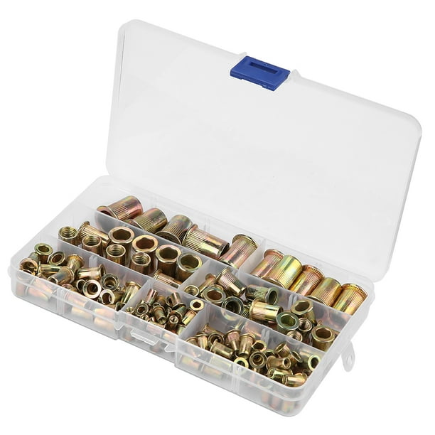 Tuerca de remache ciego NikouMX 150 piezas M3/M4/M5/M6/M8/M10/M12 acero ...