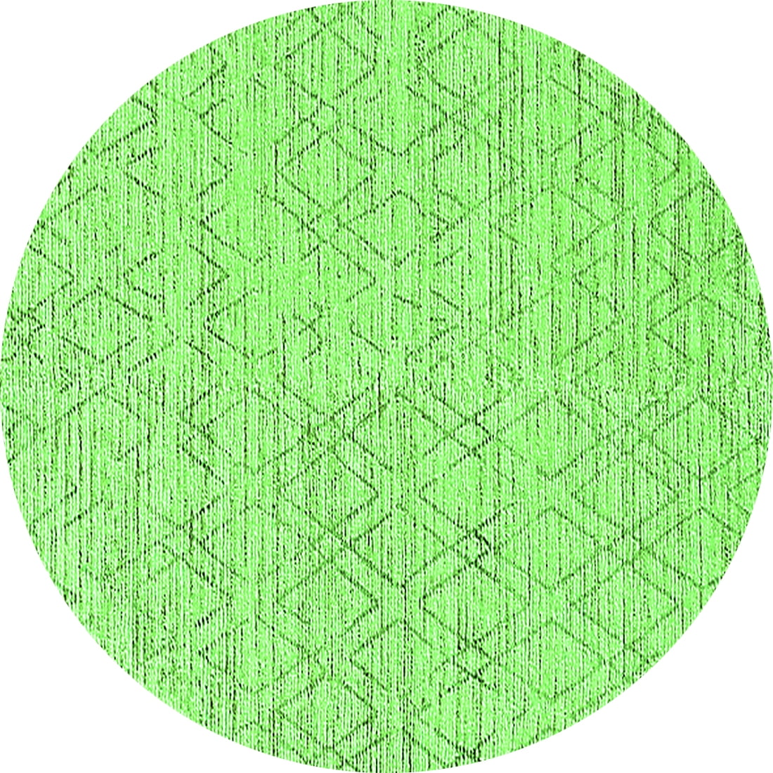 Ahgly Company Indoor Round Solid Green Modern Area Rugs, 6' Round ...