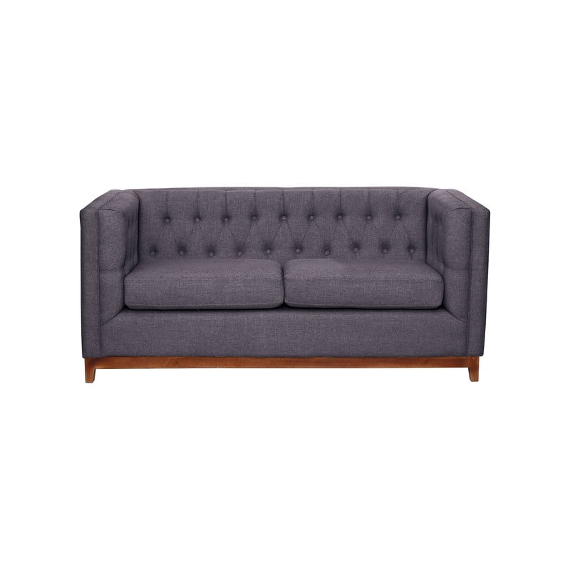 Sofa Roma 2C Lino Gris Oscuro | Knasta Chile