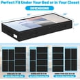 4 Inch Low Profile Under Bed Storage Drawer 2 Pack, Lightweight ...
