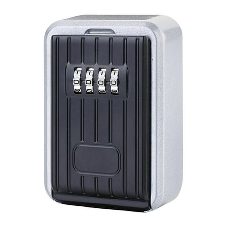 4 Digit Wall Mounted Password Box,Key Code Box Key Storage Lock Box ...
