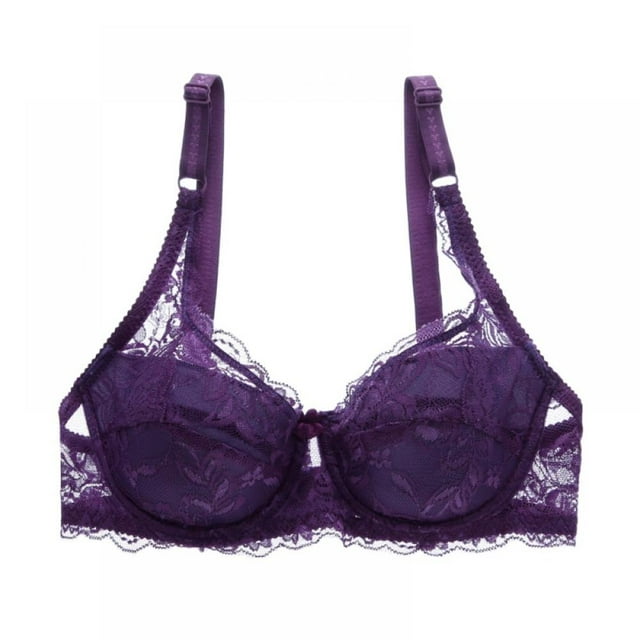 Saient Women Lace Bra Sexy Unlined Underwire Push Up Bra Lingerie ...